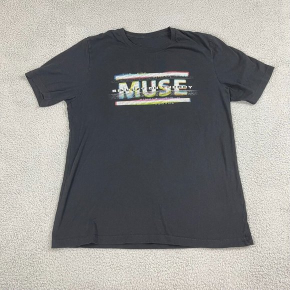 Gildan | Shirts | Muse Simulation Theory 29 Concert Tour Black T Shirt ...